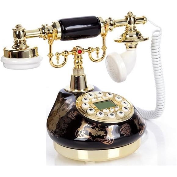 Accents | Corded Old Fashion Antique Landline Telephone Decor 196 Wired ...